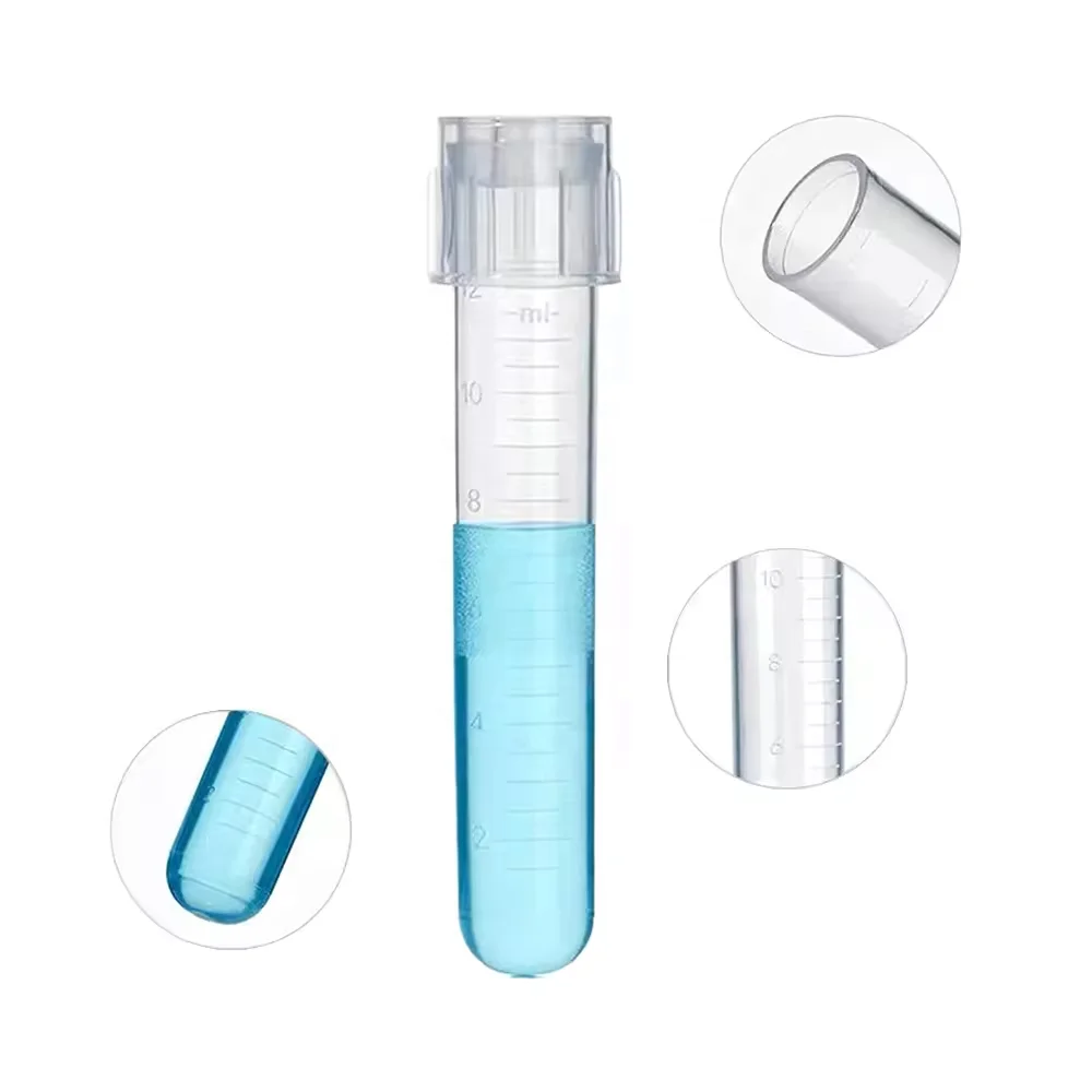 Bacterial Culture Tubes 12 X 75mm PS Round Bottom 5ml Capacity with ...