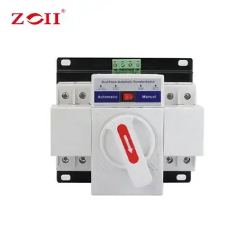 2p 4p Mcb Type Controller Automatic Changeover Switch 220v /380v 63a -100a Dual Power Ats ...