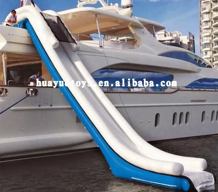 Air Sealed Water Floating Water Sea Yacht Slide Inflatable Dock Slide ...