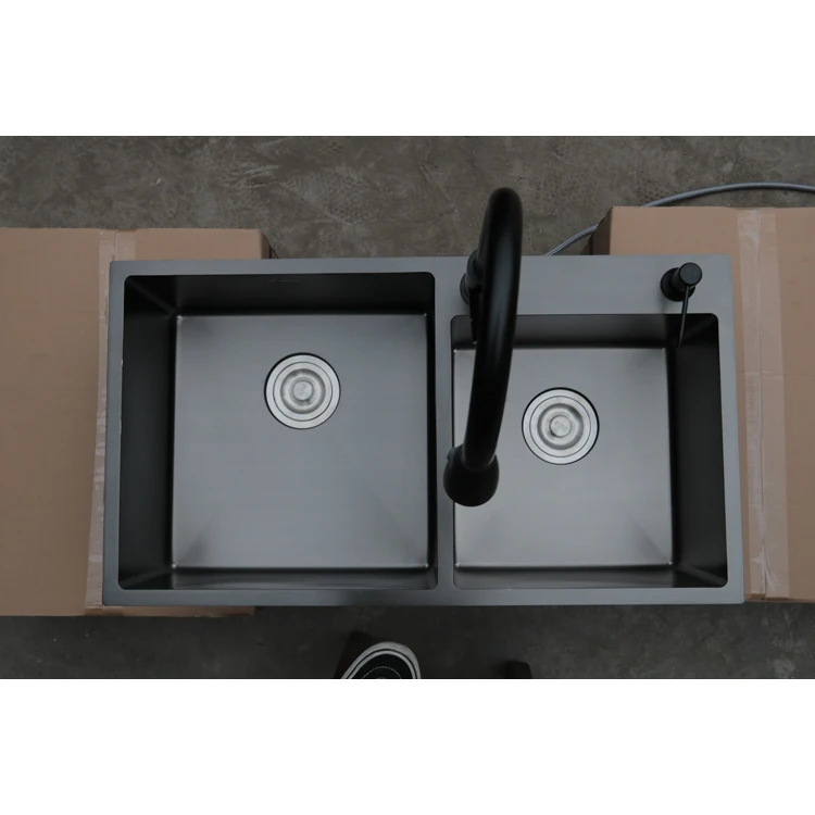 Black Nano Kitchen Sink - High-End 304 Stainless Steel