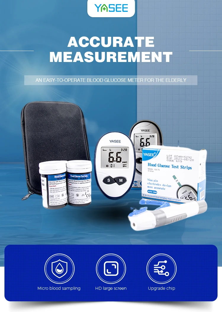 Yasee-glucómetro Para Medir Glucosa En Sangre,Modelo De Alta Calidad ...