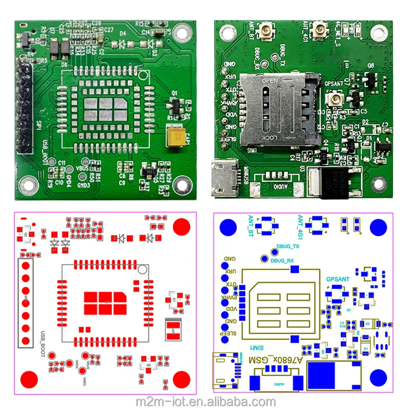 Simcom Lte Cat1 Wireless Core Board A7680c A7680c Lans A7680c Mans Support Voice Gnss Buy