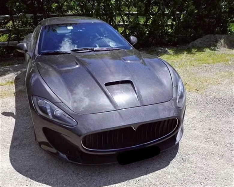 Carbon Fiber Fibre Front Engine Bonnet Hood With Vents Fit for Maserati ...