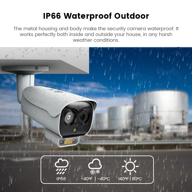 Human And Vehicle Detection Network Bullet Thermal Camera