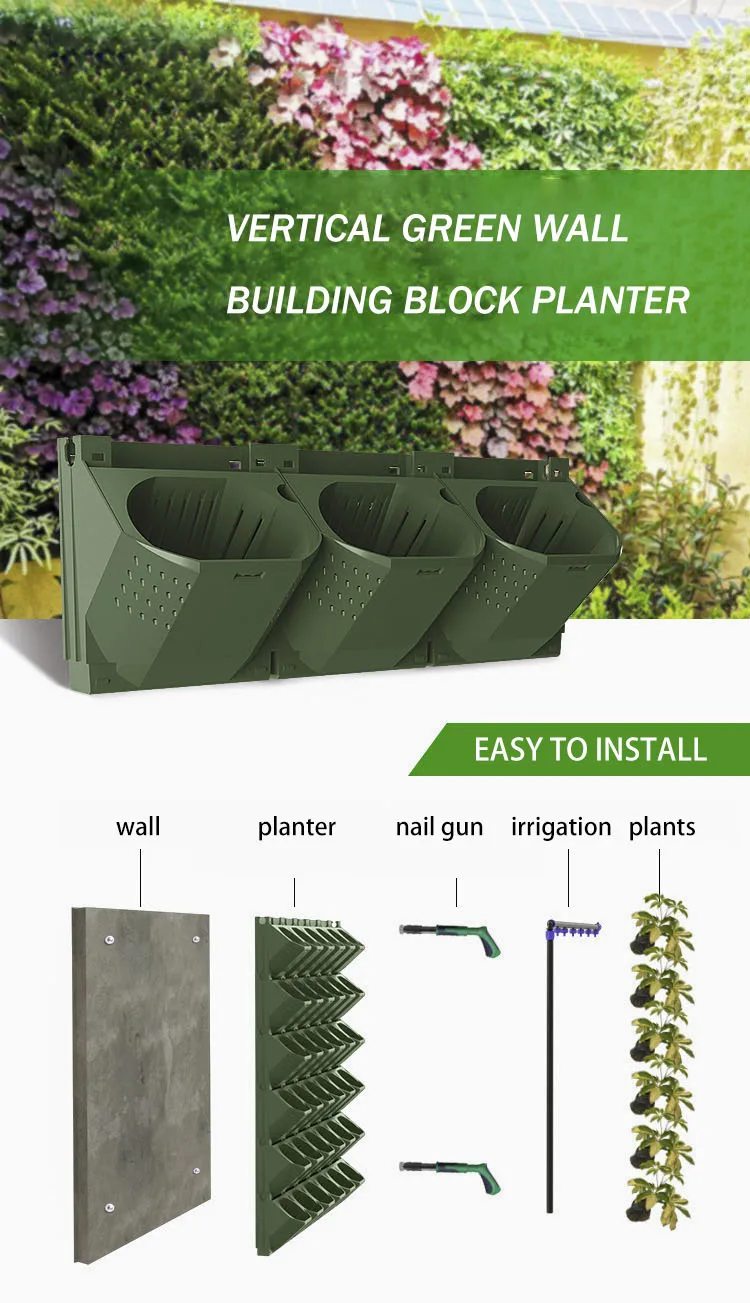 Vertical Garden Ideas Real Plant Wall with Automatic Irrigation ...
