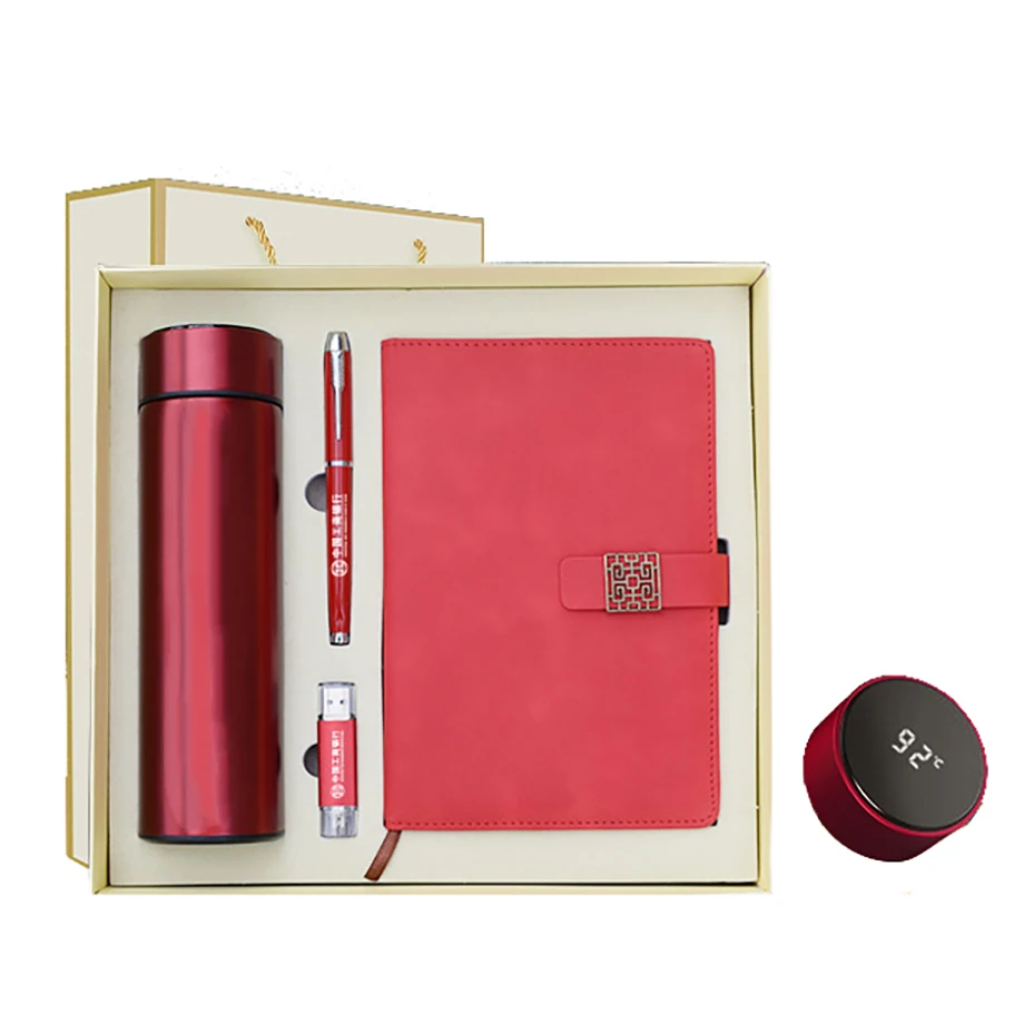 Luxury Promotional Business Items Insulated Water Bottle Notebook Pen ...