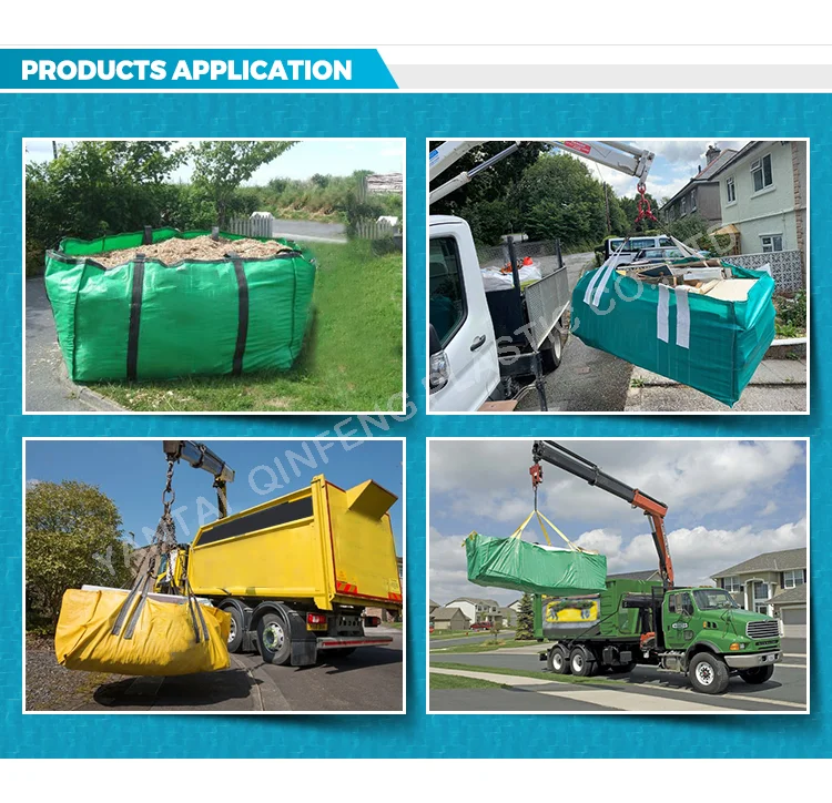 1500kg Heavy Duty Reusable Jumbo Dumpster Bag for Construction Waste ...