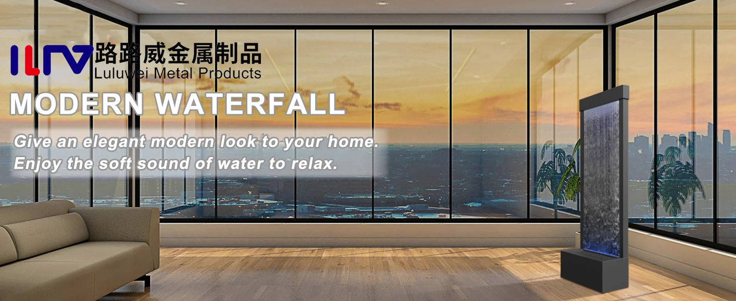 Customized Waterfalls Wall Acrylic Technics Outdoor Bubble Wall Water ...