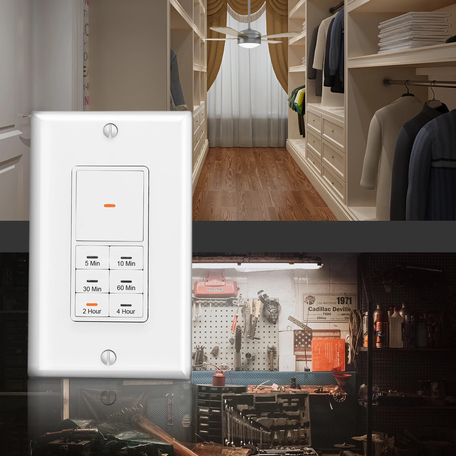 Push Button Countdown Electronic Timers 12v Timer Switch In Wall ...