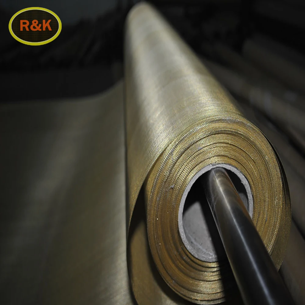 Brass Wire Mesh 6 - 200 Mesh Plain Woven Wire Cloth