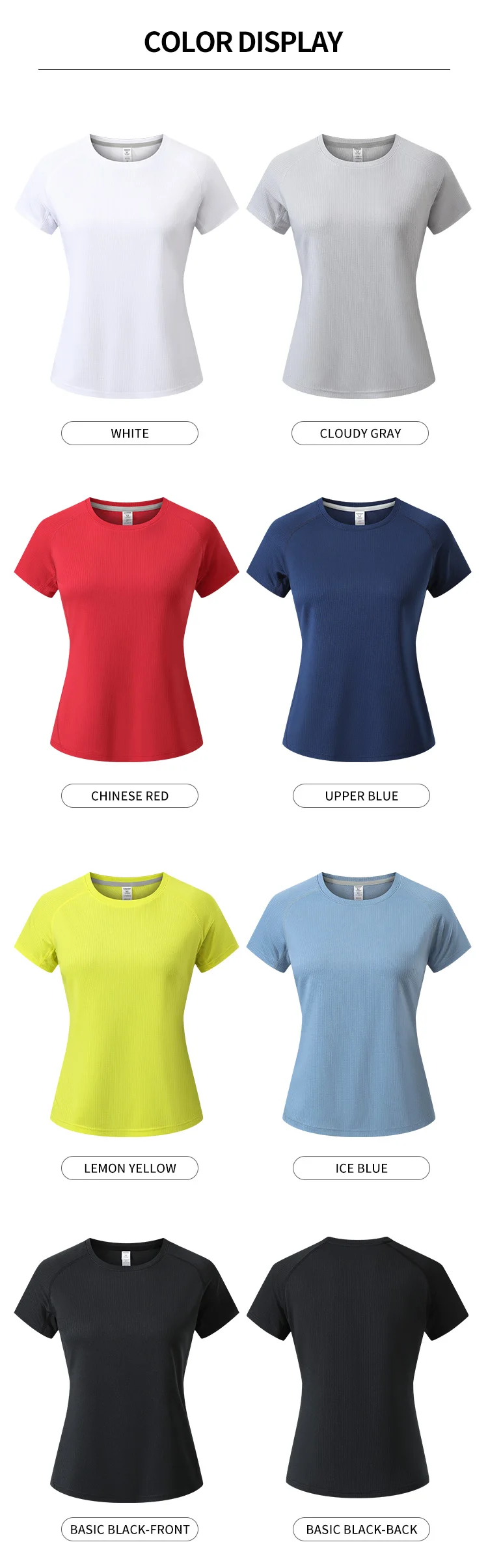 New Arrival Women Popular Blank Casual Sport 100% Polyester Breathable 150G T-shirts| Alibaba.com