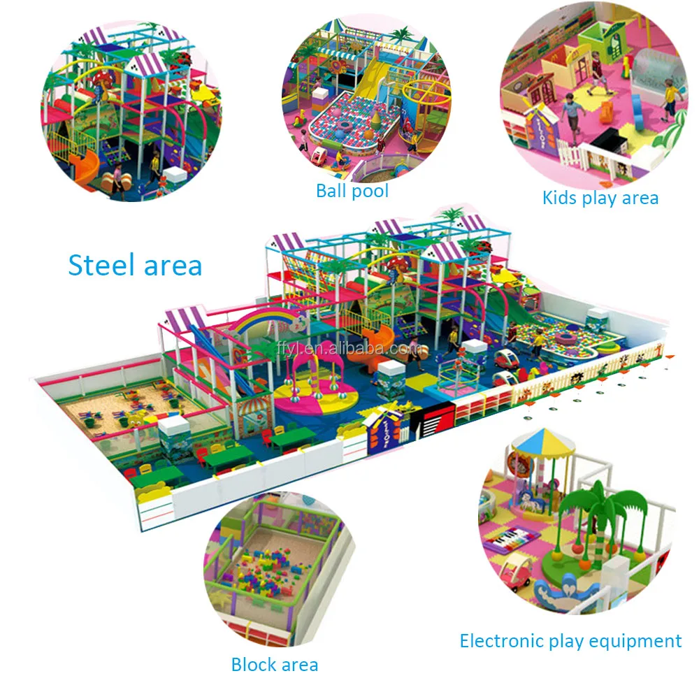 Circus-Themed Indoor Playground Puzzle Set Soft Play Park Equipment for ...