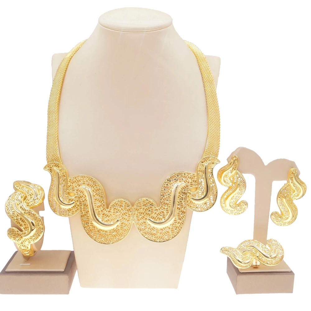 Zhuerrui Necklace Bracelet Earrings Ring Jewelry Hot Selling Italian ...