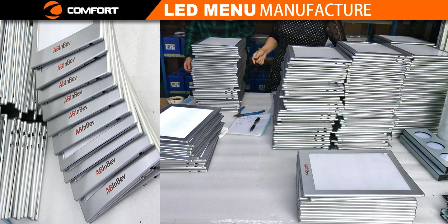 Custom Logo Food Pvc Menu Holder Led Menu Book Covers Restaurant - Buy ...