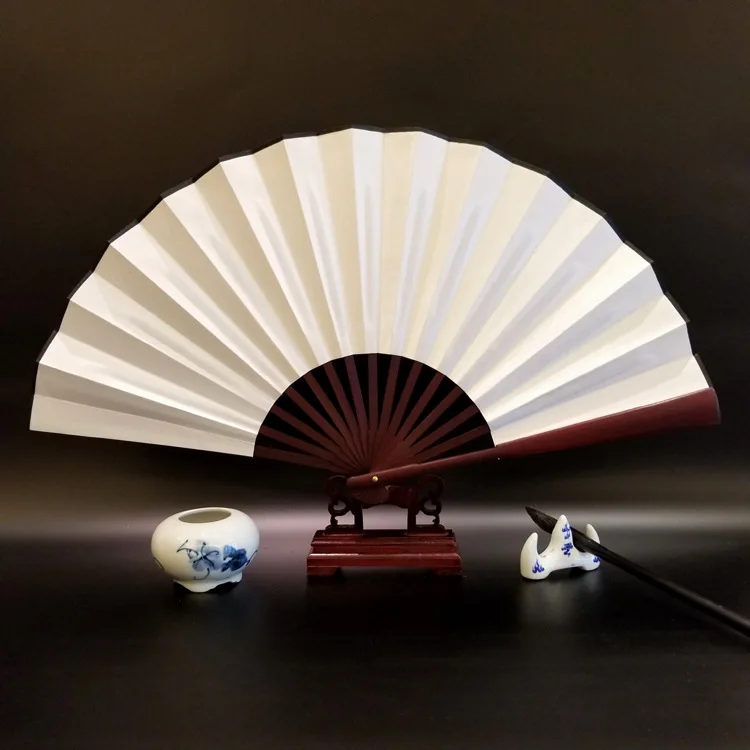 Rubysub Sublimation Blanks - Bamboo Fabric Folding Hand Fans