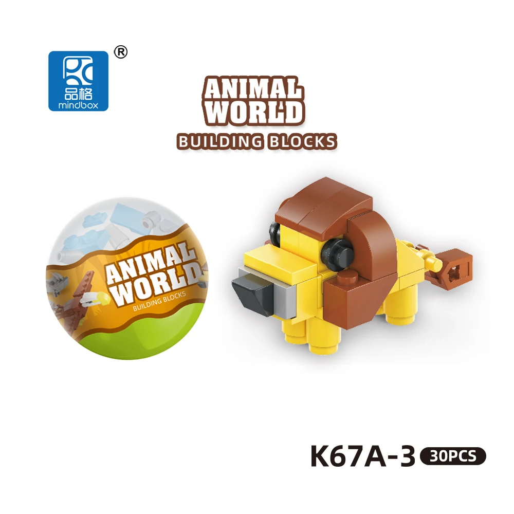 mindbox K67A DIY educational plastic animal building block toys eagle ...