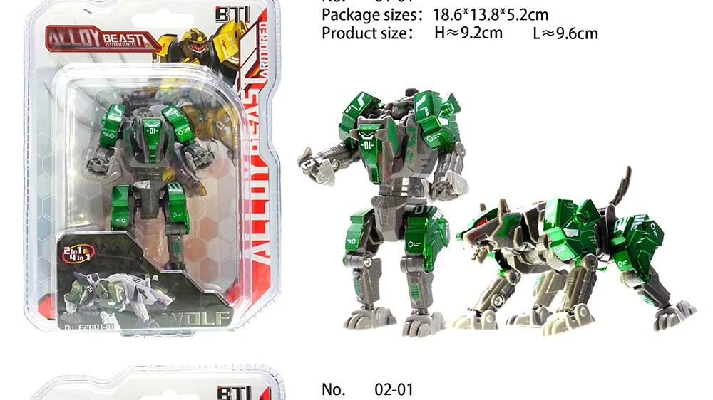 Cheap Alloy Series Metal Beast Deformation Robot Diecast Toy Manual ...