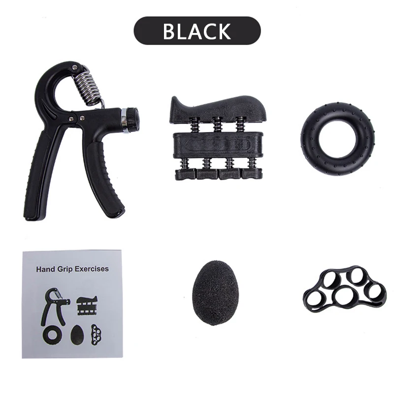 5-pack Adjustable Resistance Hand Gripper Set for Strength Training