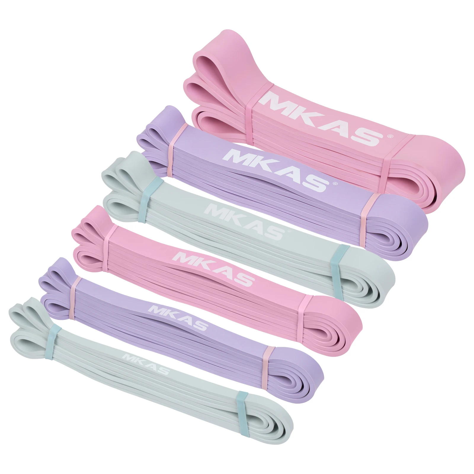 MKAS Custom Exercise Elastic Fitness Resistance Bands High Quality Blue ...