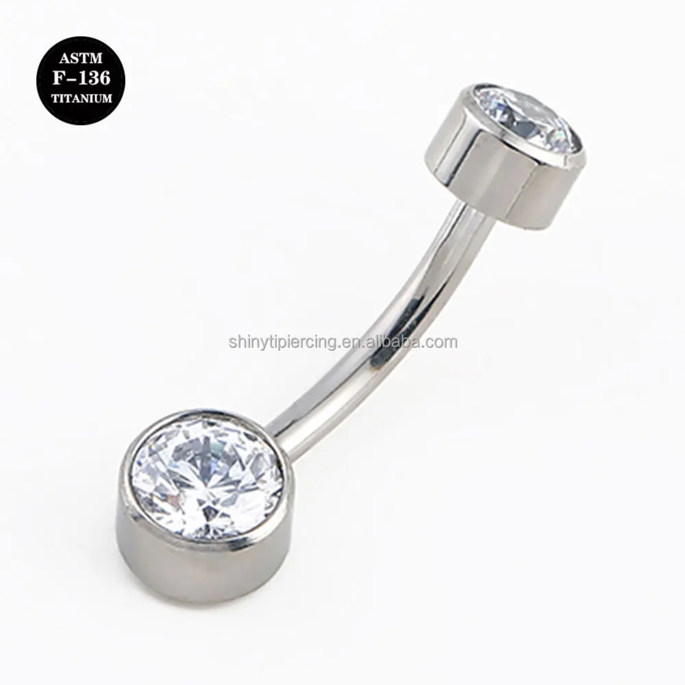 14g Astm F136 Titanium Belly Button Ring Classic Trendy Sexy Navel ...