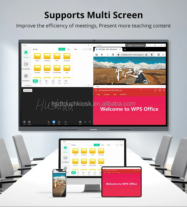 Wall Mount Interactive Board Mobile Stand Interactive Learning Display ...