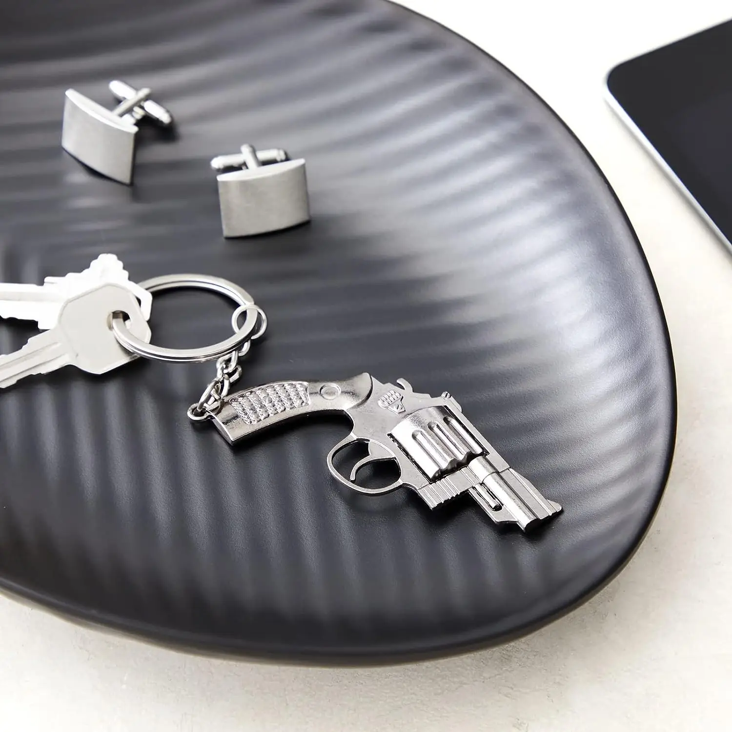 FREE SAMPLE Key Chain Zinc Alloy Metal Key Ring Mini Gun