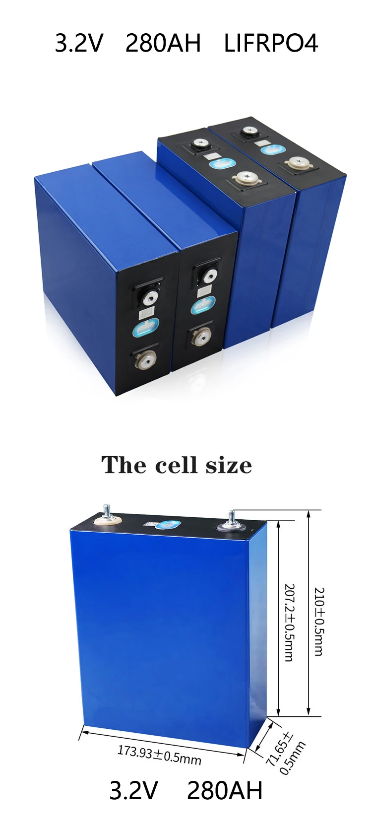 8000 Cycle Lifes Prismatic Rechargeable Li-ion Lithium Battery For ...