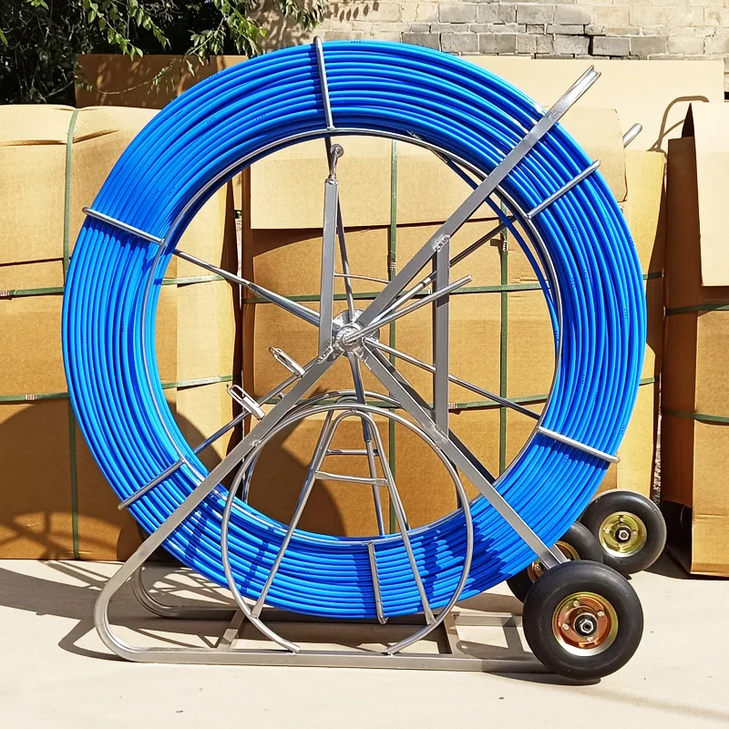 11mm*200m 300m Fiberglass Fiber Optic Cable Puller Duct Rodder Push ...