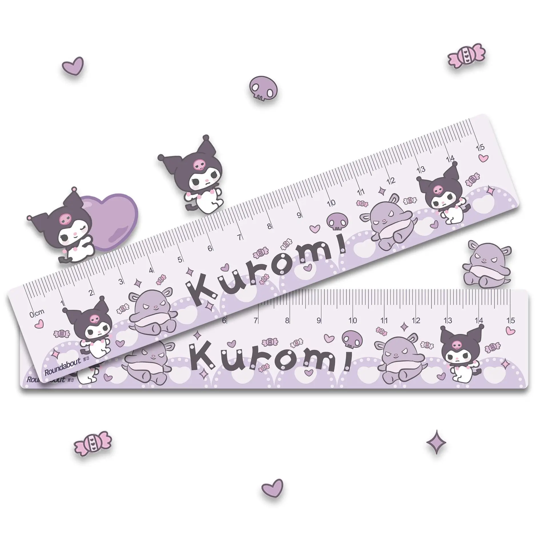 Cartoon Cute Kawaii Character 15cm Kids Plastic Acrylic Rulers For ...