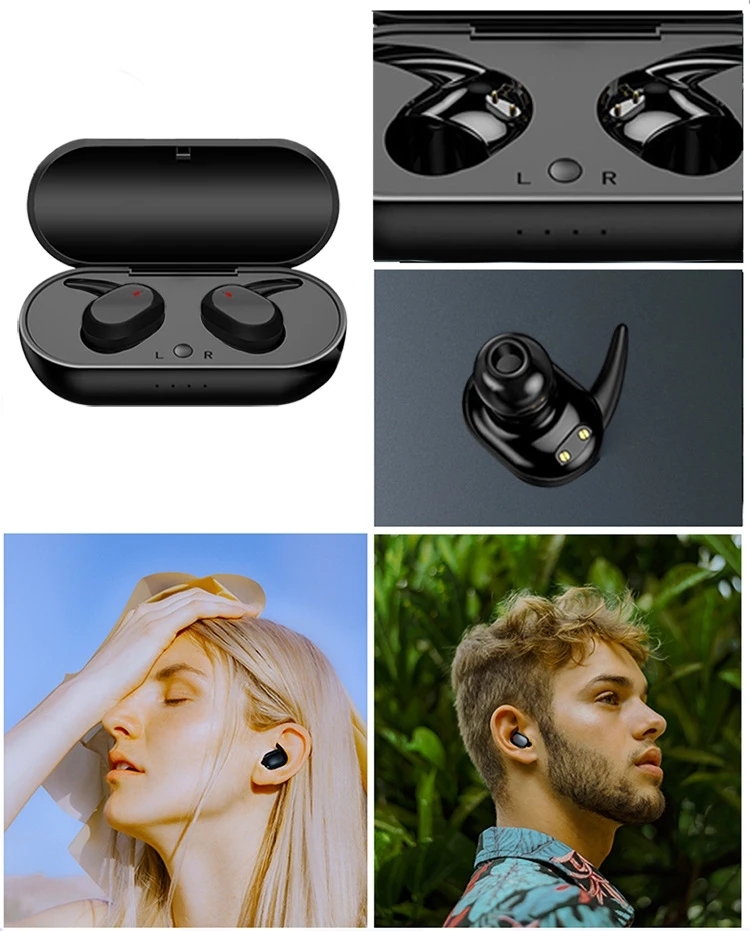 Super Mini Headphones Y30 Tws Bt 5.0 Wireless Earbuds Headsets Music ...
