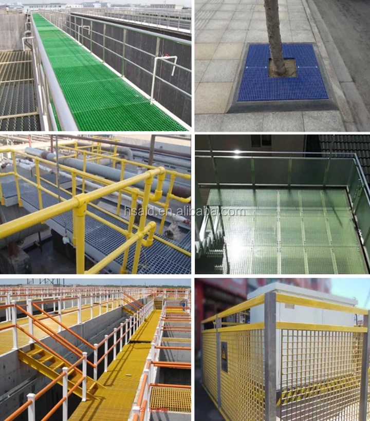 Factory Outlet Frp Mesh Grating With Bare-foot Friendly Grit Surface ...