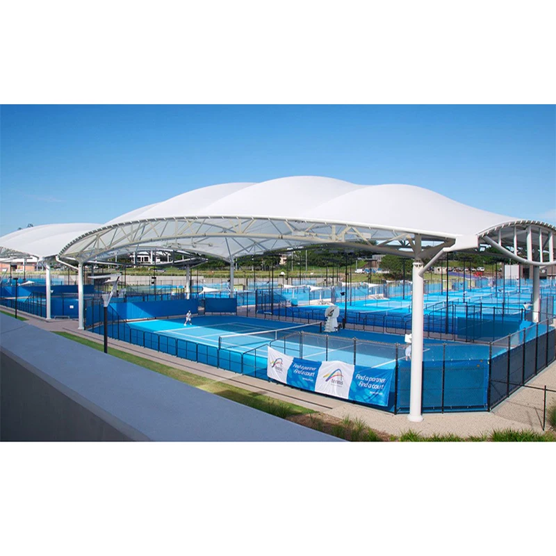 Prefab football stadium pvdf membrane roof soccer canopy football ...