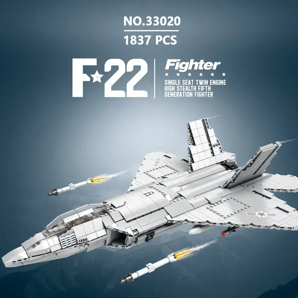 Reobrix 33020 Military Aircraft Air Fighter Model Military Series Toys ...