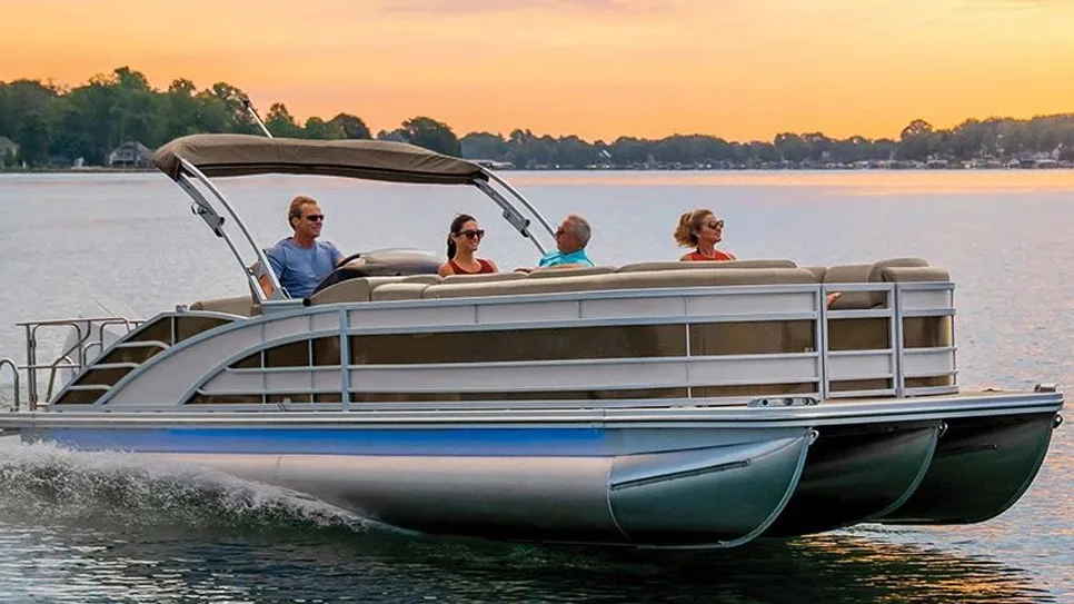 Ecocampor Classic 13ft Electric Engine Boat Double Hull Barge Boat ...