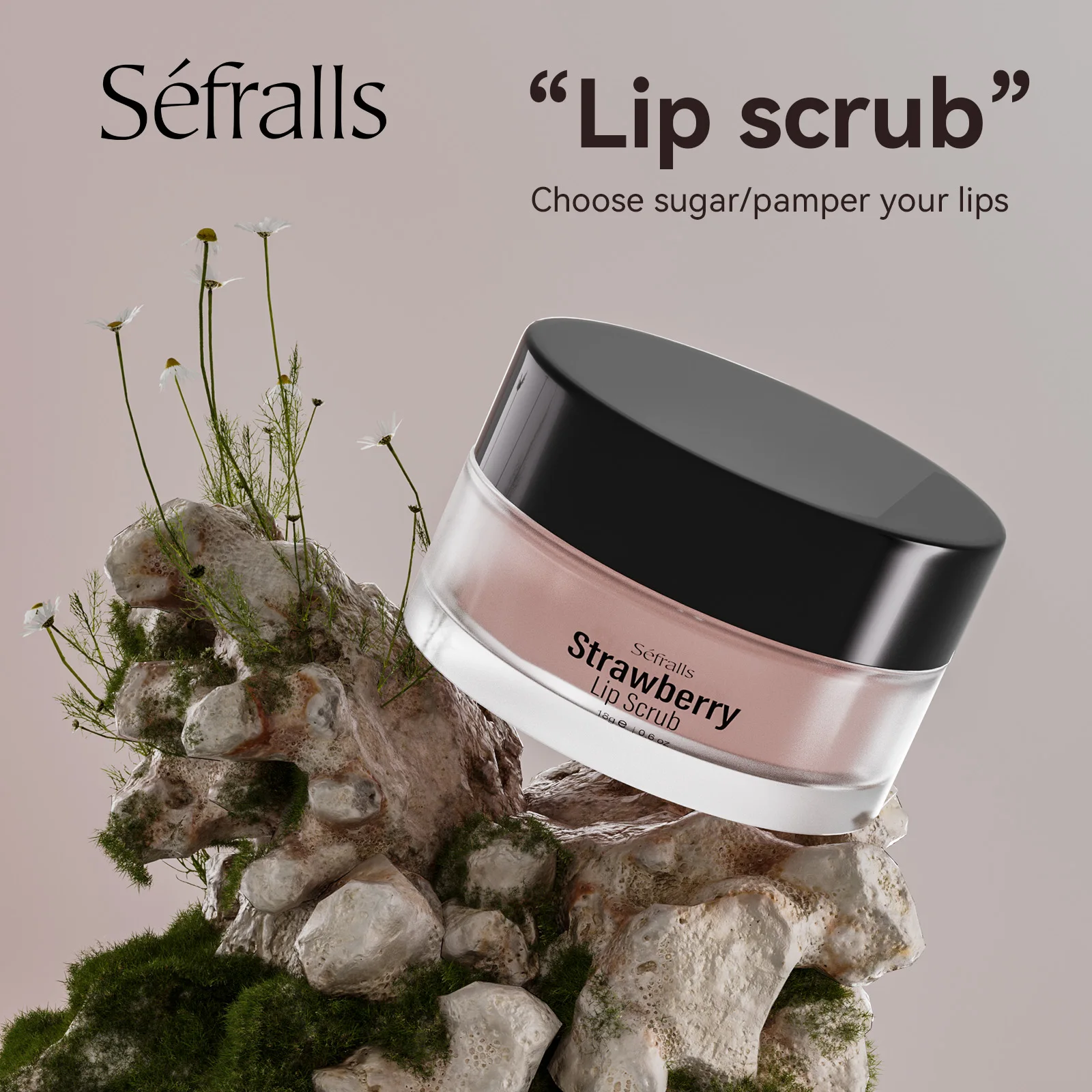 Custom Green Tea Strawberry Lip Scrub Set Wholesale Natural Sucrose ...