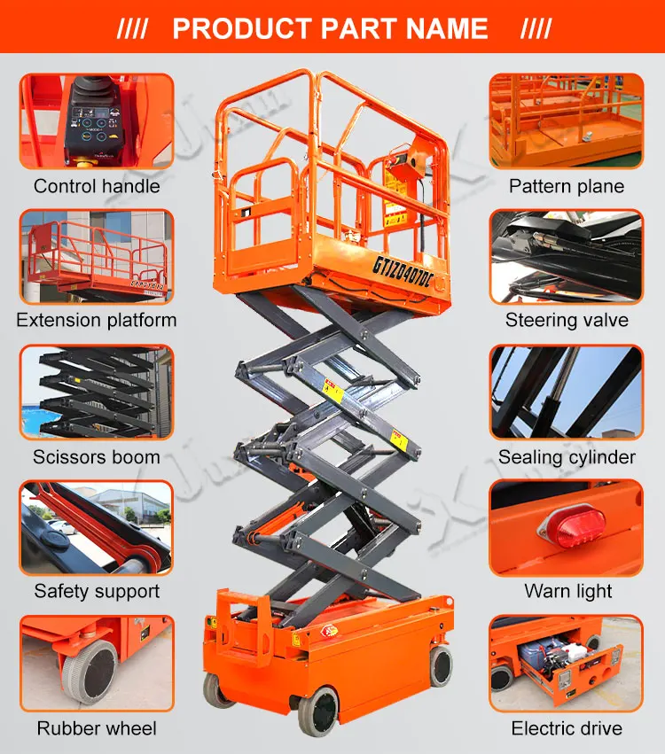 Mini Small Full Electric Self Propelled Hydraulic Scissor Lift with CE ...