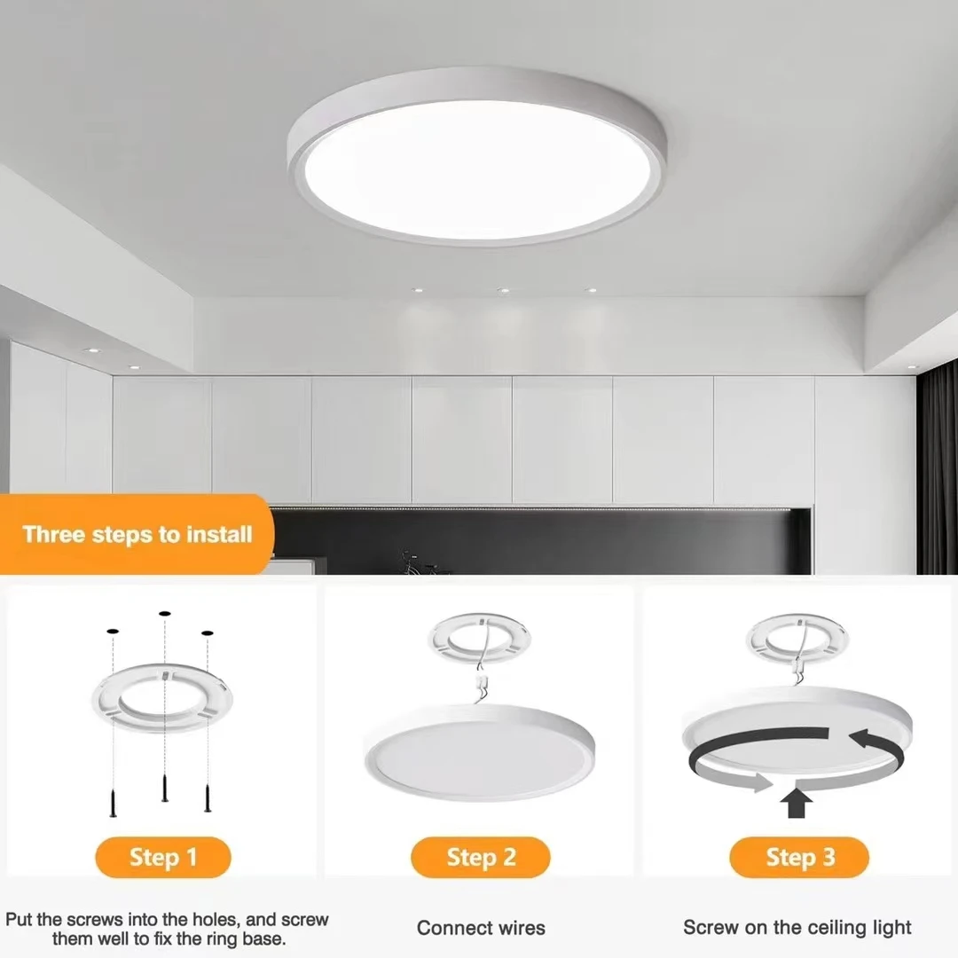 CE EMC Surface Mounted 12W LED Daylight 6500K Ceiling Lamp with In ...