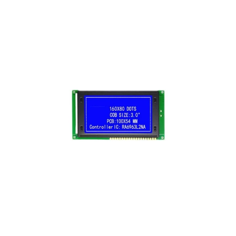 Oem Custom Cog Segment Lcd Display White On Black 160x80 Lcd Color Cog ...