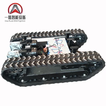 Robot Rubber Track Undercarriage - Buy Tracked Robot Tank Chassis ...
