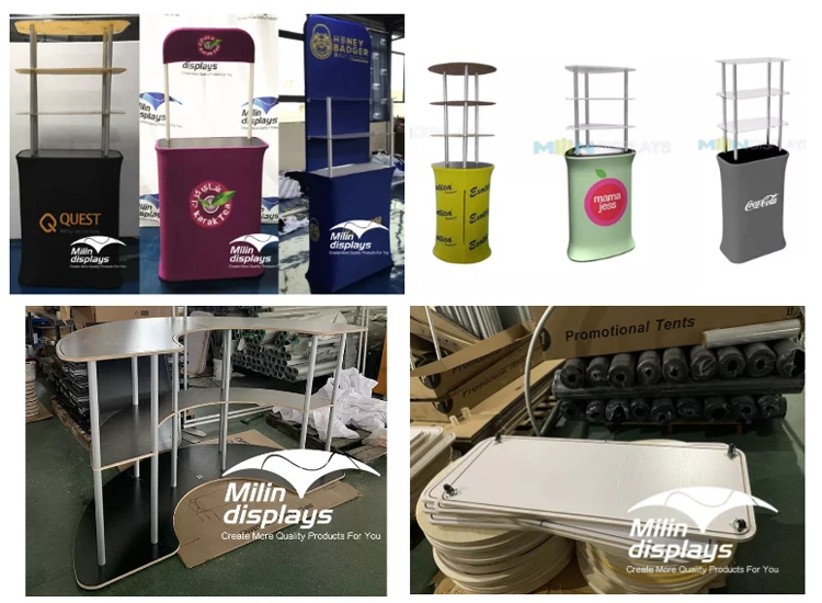 6.5ft Backlit Light Box Counter - Portable Exhibition Display