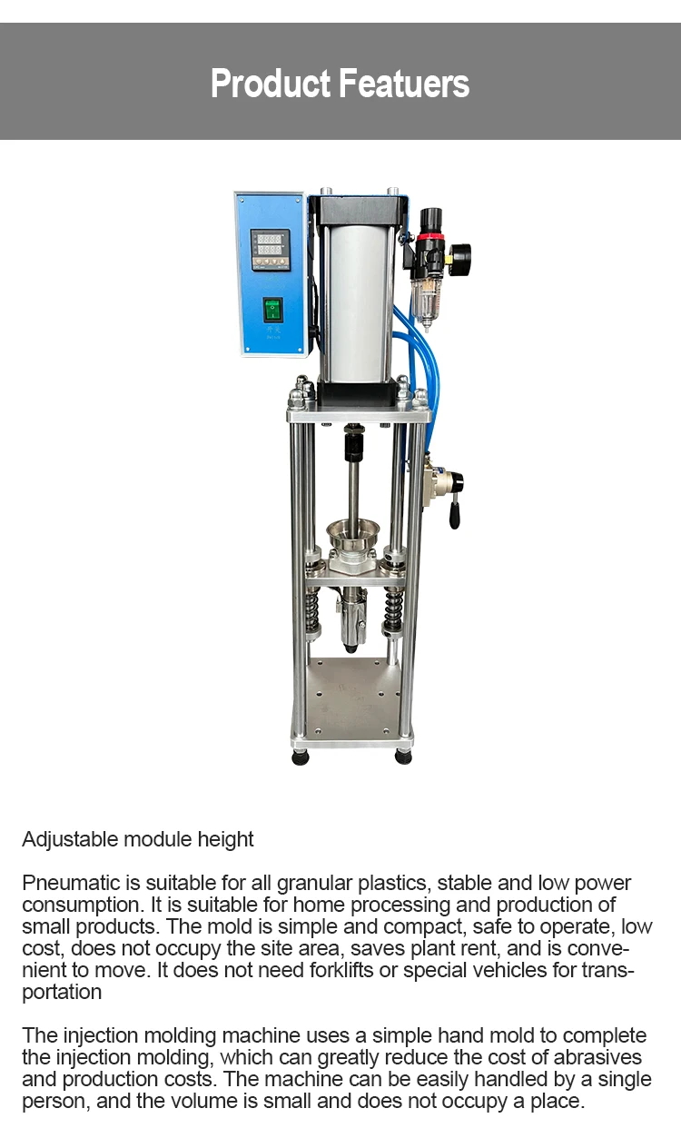 Mini Desktop Vertical Injection Molding Machine – 1000W, 220V Power ...