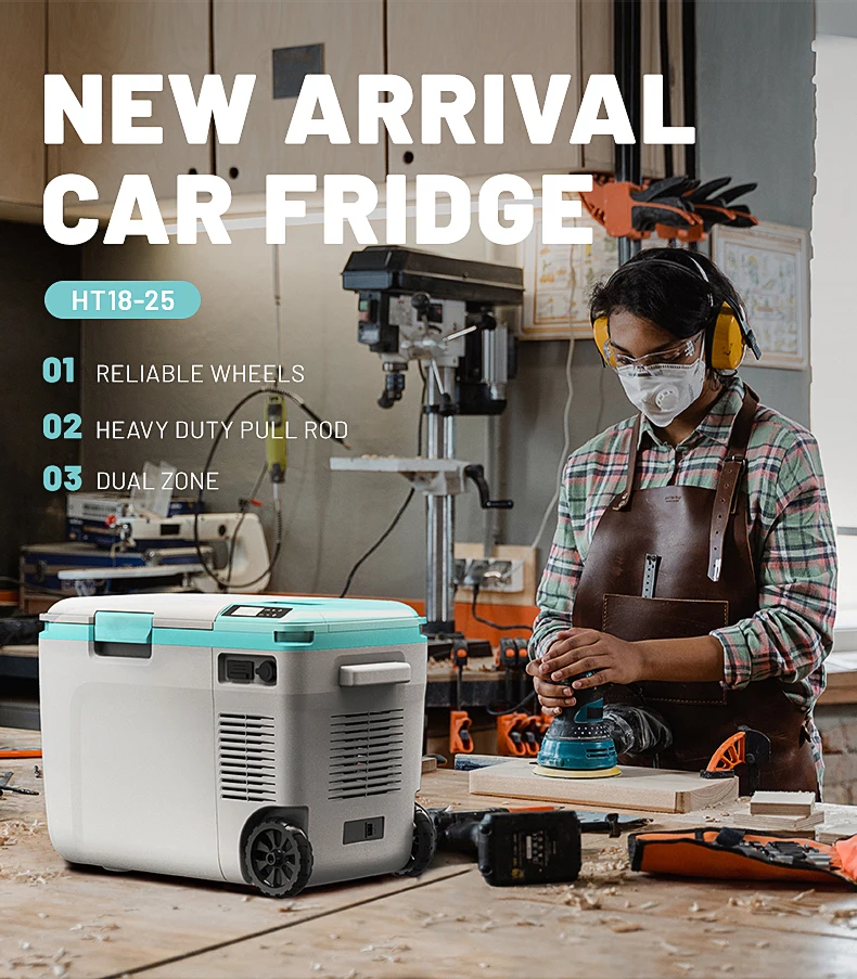 Alpicool HT18 Dual-Zone Portable Car Fridge for Camping