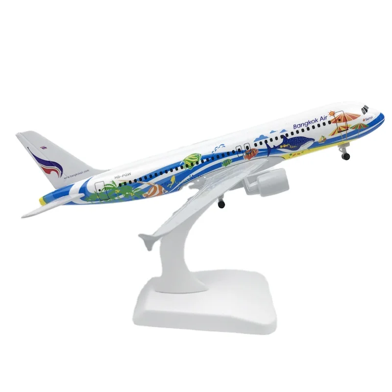 20cm Thai Bangkok Air Airbus 320 Plane Model Airplane Model Aircraft ...