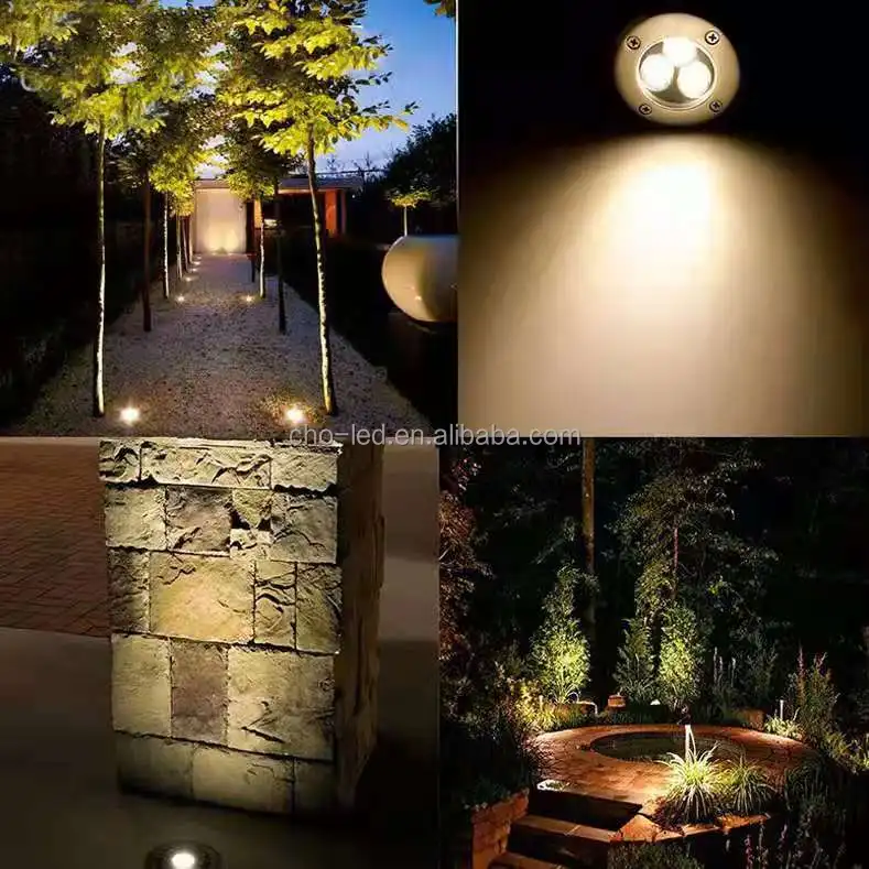 3W LED Inground Light Garden Buried Underground Lamp Path Floor Light ...