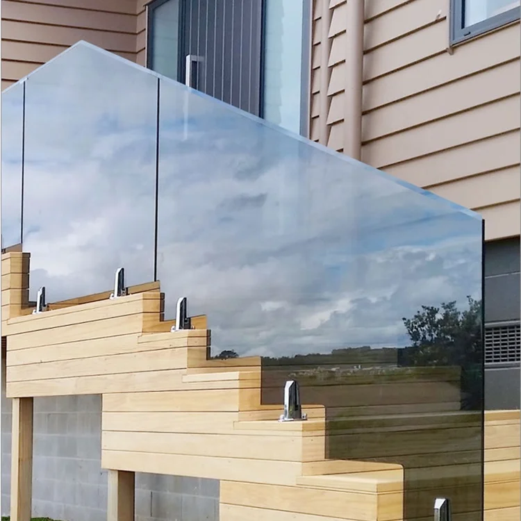 Frameless Spigot Glass Railing For Staircases And Balcony Stainless ...