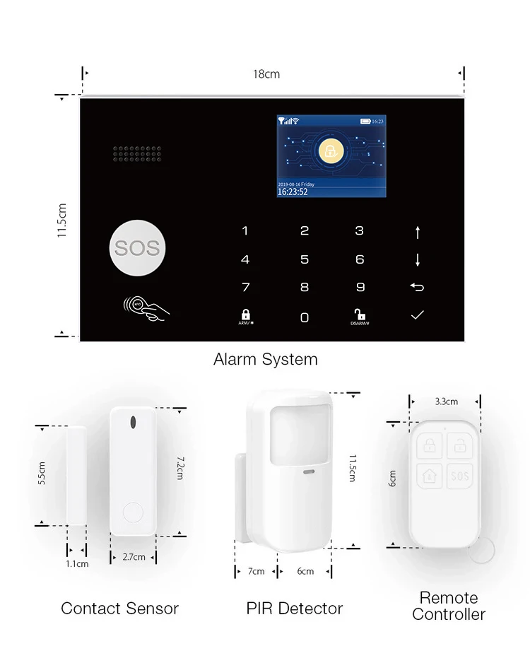 Oem Odm Rfid App Indoor Anti Theft Smart Intruder Wireless House ...