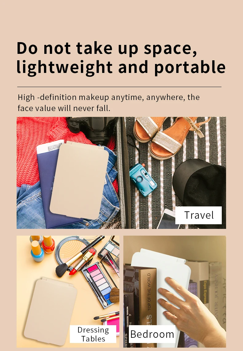 Luminous Desktop Lighted Foldable 8inch Mini Size Travel Comfortable
