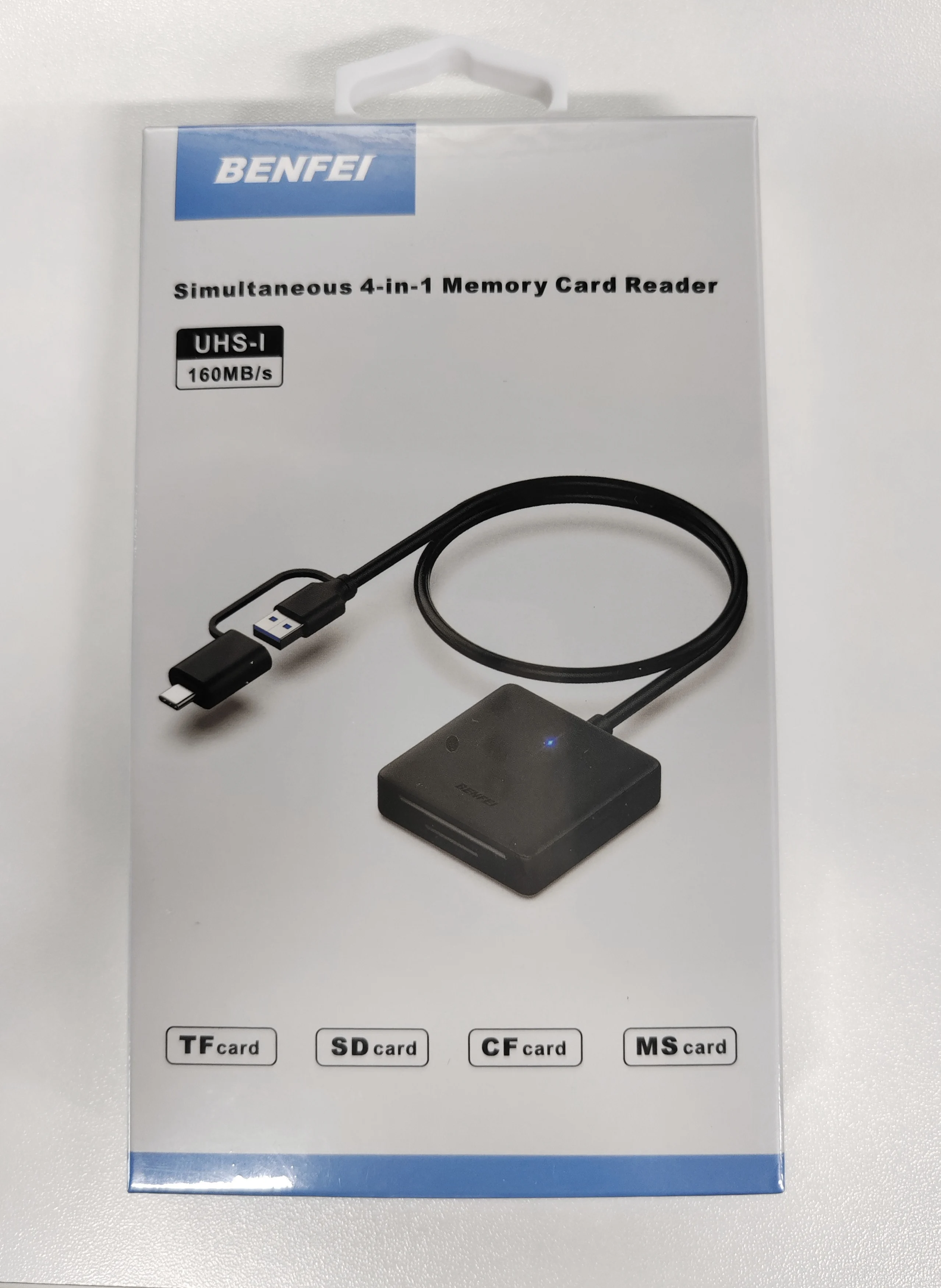 BENFEI 4-in-1 Memory Card Reader - Compatible with Iphone 15 Pro