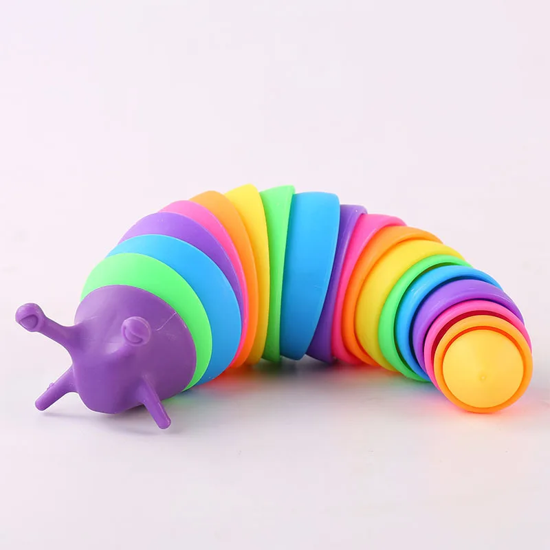 Novelty Fidget Slug Articulating Stim Toy 3d Printed Articulated Sticky ...
