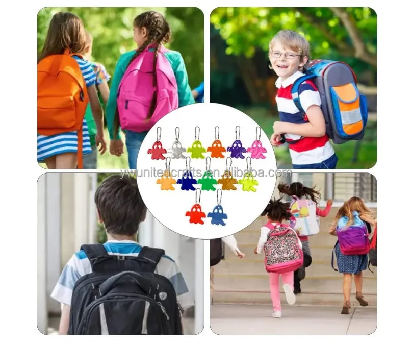 Kids Safety Reflectors - Bright, Safe, and Fun Keychains